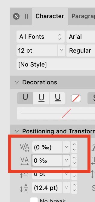 Kerning changes the way the font displays - V2 Bugs found on Windows - Affinity | Forum