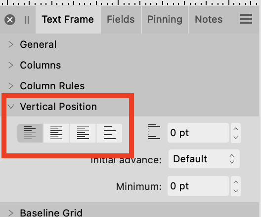 Adjusting text so that its bottom line is at the bottom border of the ...