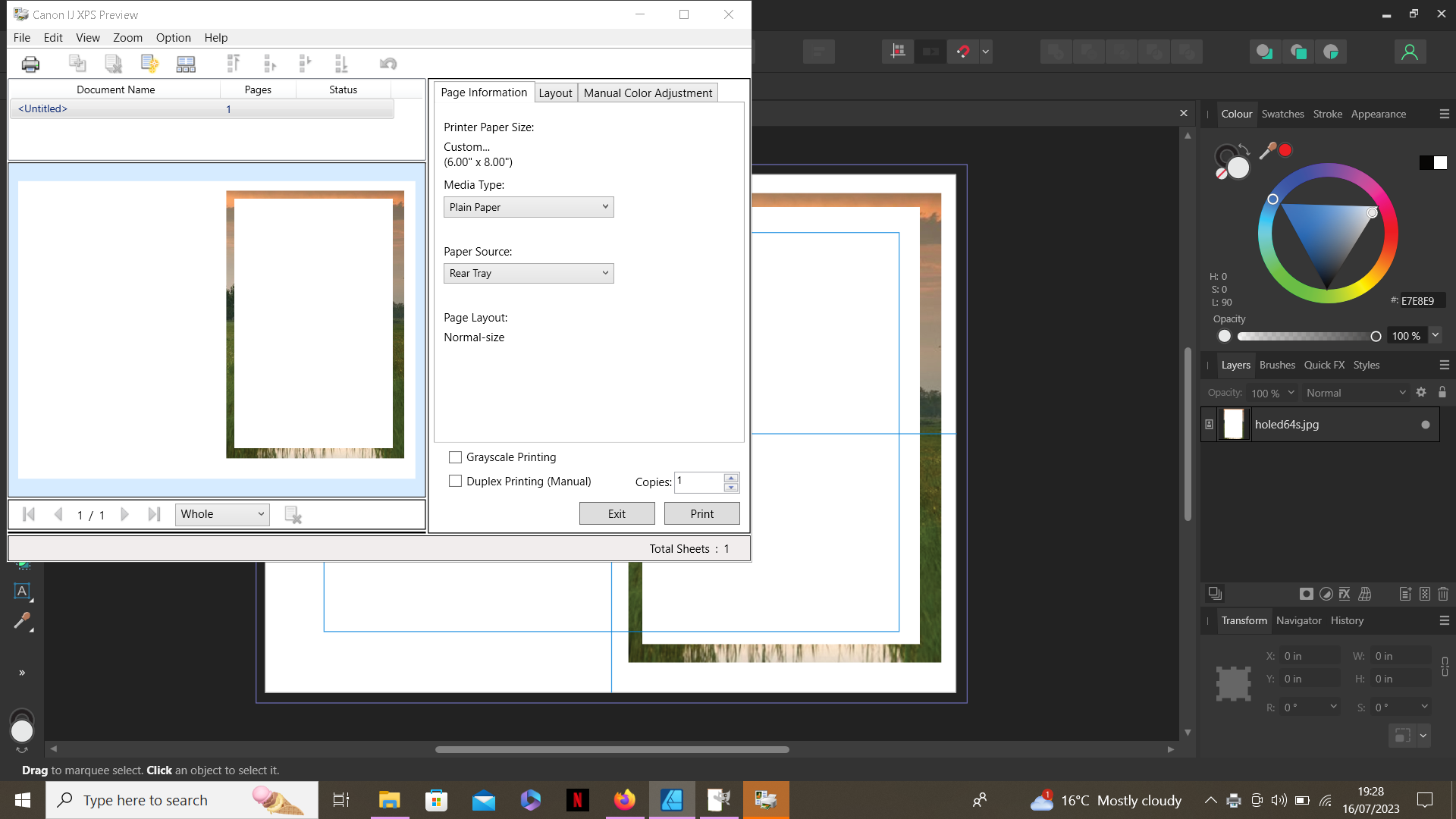 Printing 6in x 4in greetings card - Desktop Questions (macOS and Windows) - Affinity | Forum