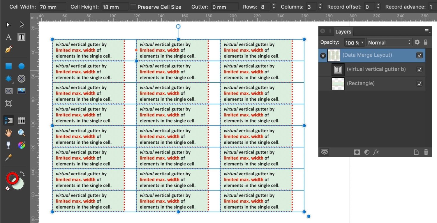Data merge tool columns and gutters - Desktop Questions (macOS and Windows) - Affinity | Forum