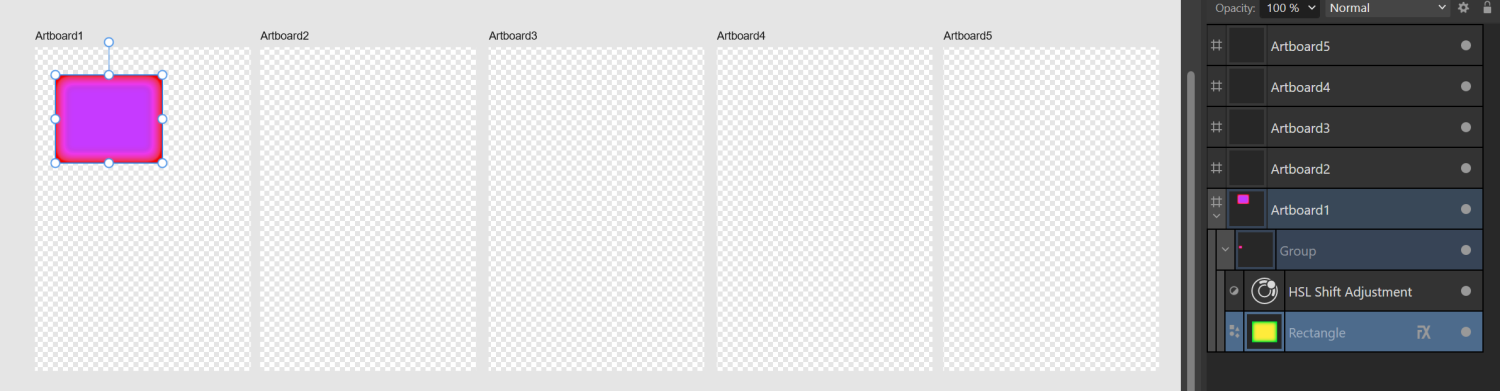 Extent of adjustment layer is automatically set to entire document ...