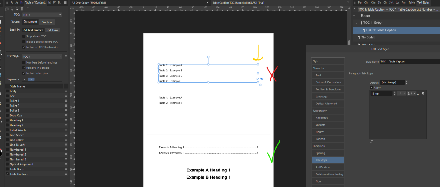 Adding caption to tables and images for indexing - Desktop Questions (macOS and Windows ...