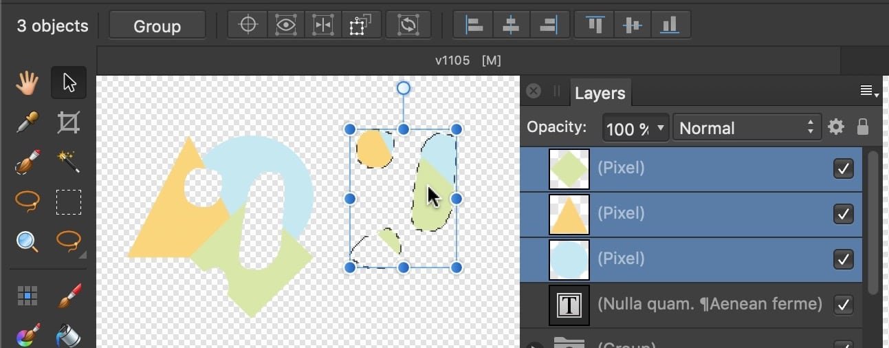 Moving a pixel selection of multiple pixel layers at once not working ... Moving a pixel selection of multiple pixel layers at once not working ...