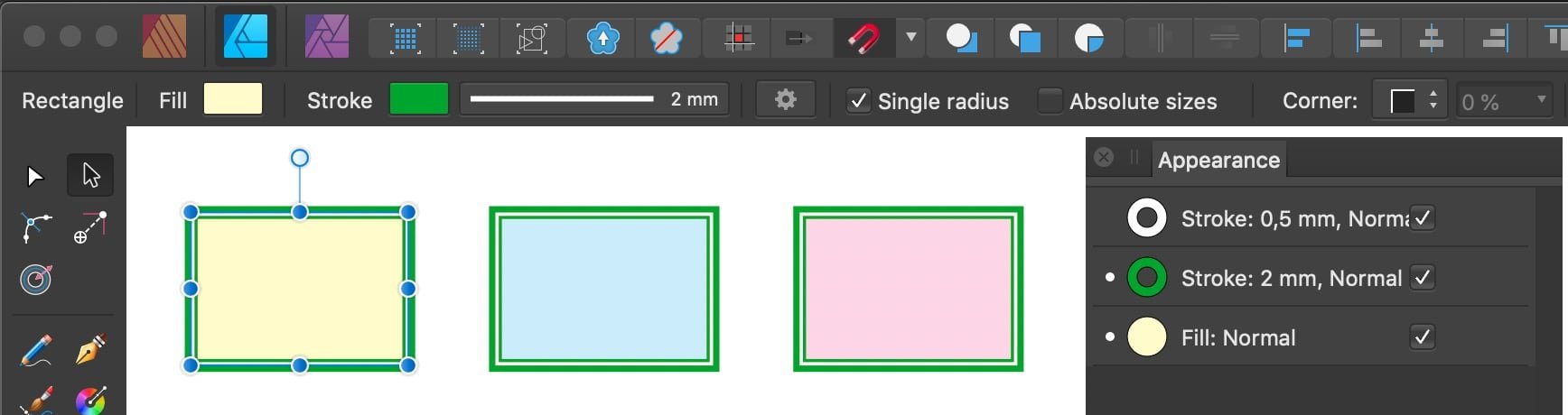 Border styles (for example, thin-thick) for text frames. - Desktop Questions (macOS and Windows ...