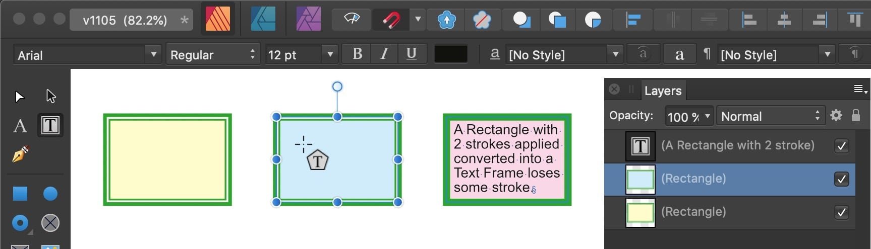 Border styles (for example, thin-thick) for text frames. - Desktop Questions (macOS and Windows ...