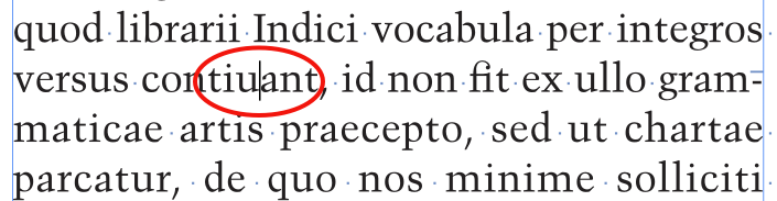 Strange cursor behavior around standard ligatures in justified text ... Strange cursor behavior around standard ligatures in justified text ...