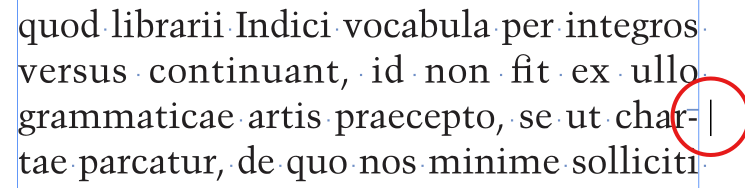 Strange cursor behavior around standard ligatures in justified text ... Strange cursor behavior around standard ligatures in justified text ...