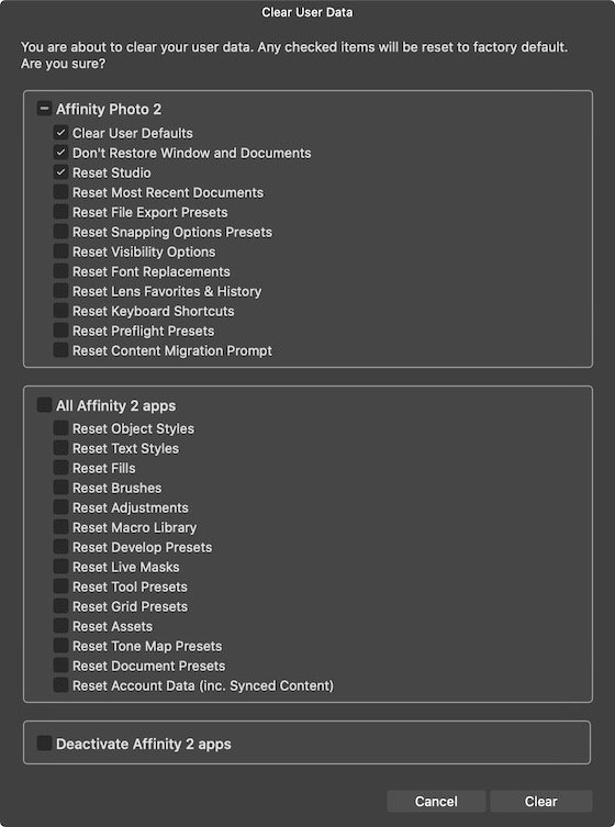 uninstall / clean install - Desktop Questions (macOS and Windows) - Affinity | Forum