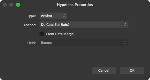 The Hyperlink Properties Window No Longer Includes The Option To Edit ...