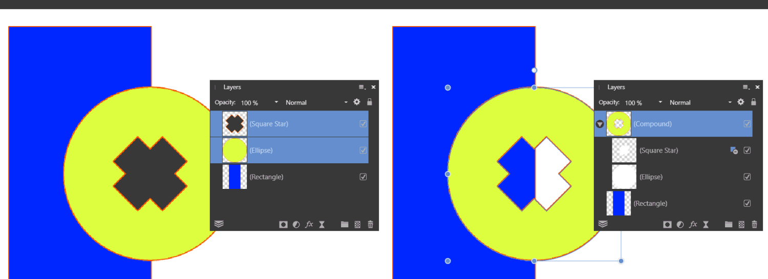 How to use shape as cutout mask of another shape - Desktop Questions (macOS and Windows ...