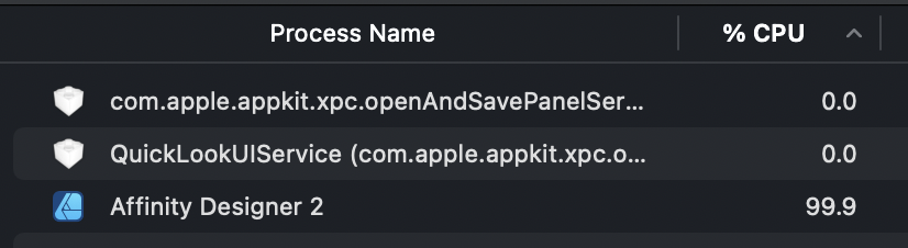 Endlessly stuck on Loading Document for a specific document - V2 Bugs found on macOS - Affinity ...