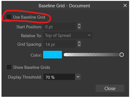 Publisher: Bad default: baseline grid overrides text styles - Feedback ...