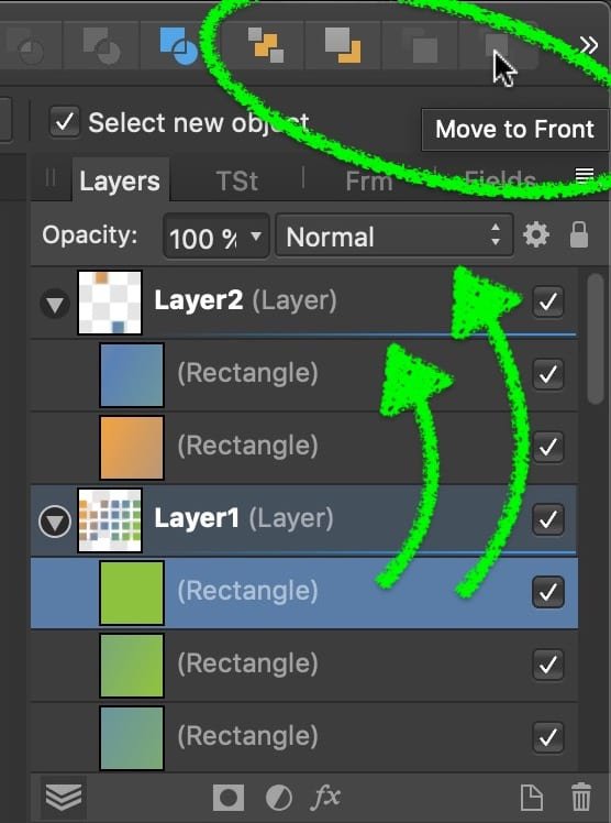 Designer: Move object to another layer - Desktop Questions (macOS and ...