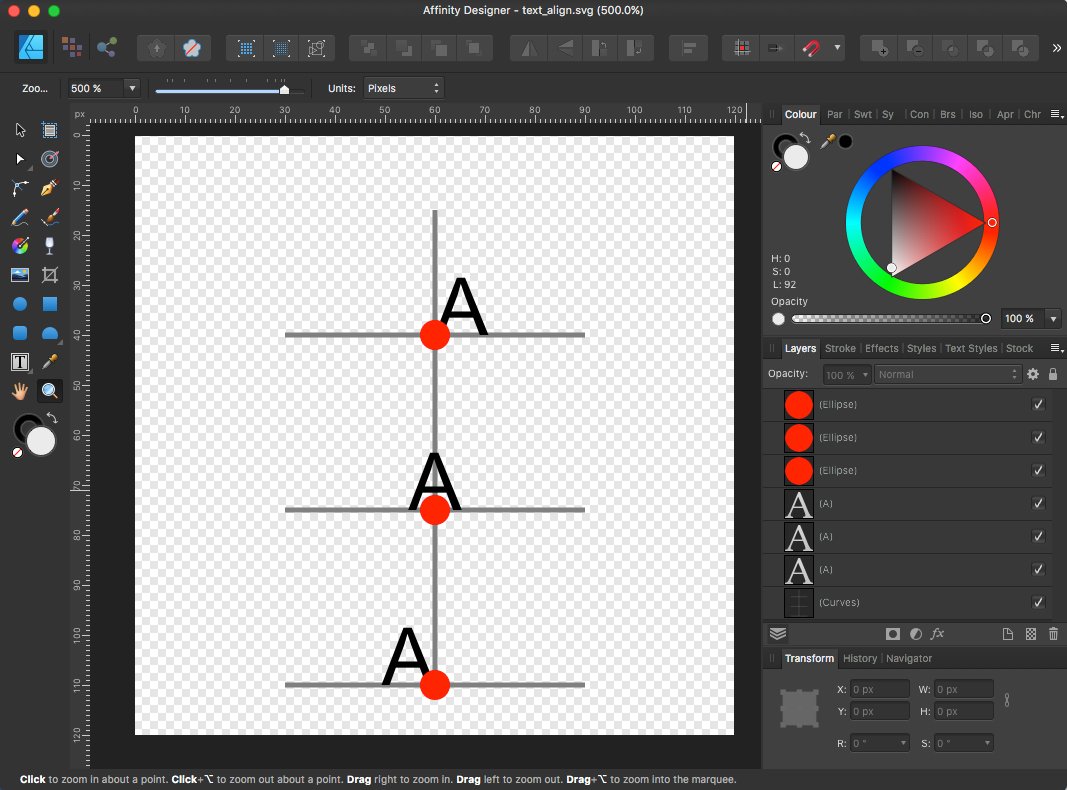 Svg Export With Text Align Property Feedback For The Affinity V2 Suite Of Products