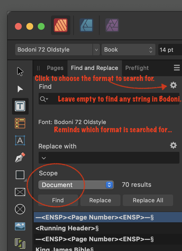 Affinity Publisher Find and Replace function - Desktop Questions (macOS and Windows) - Affinity ...