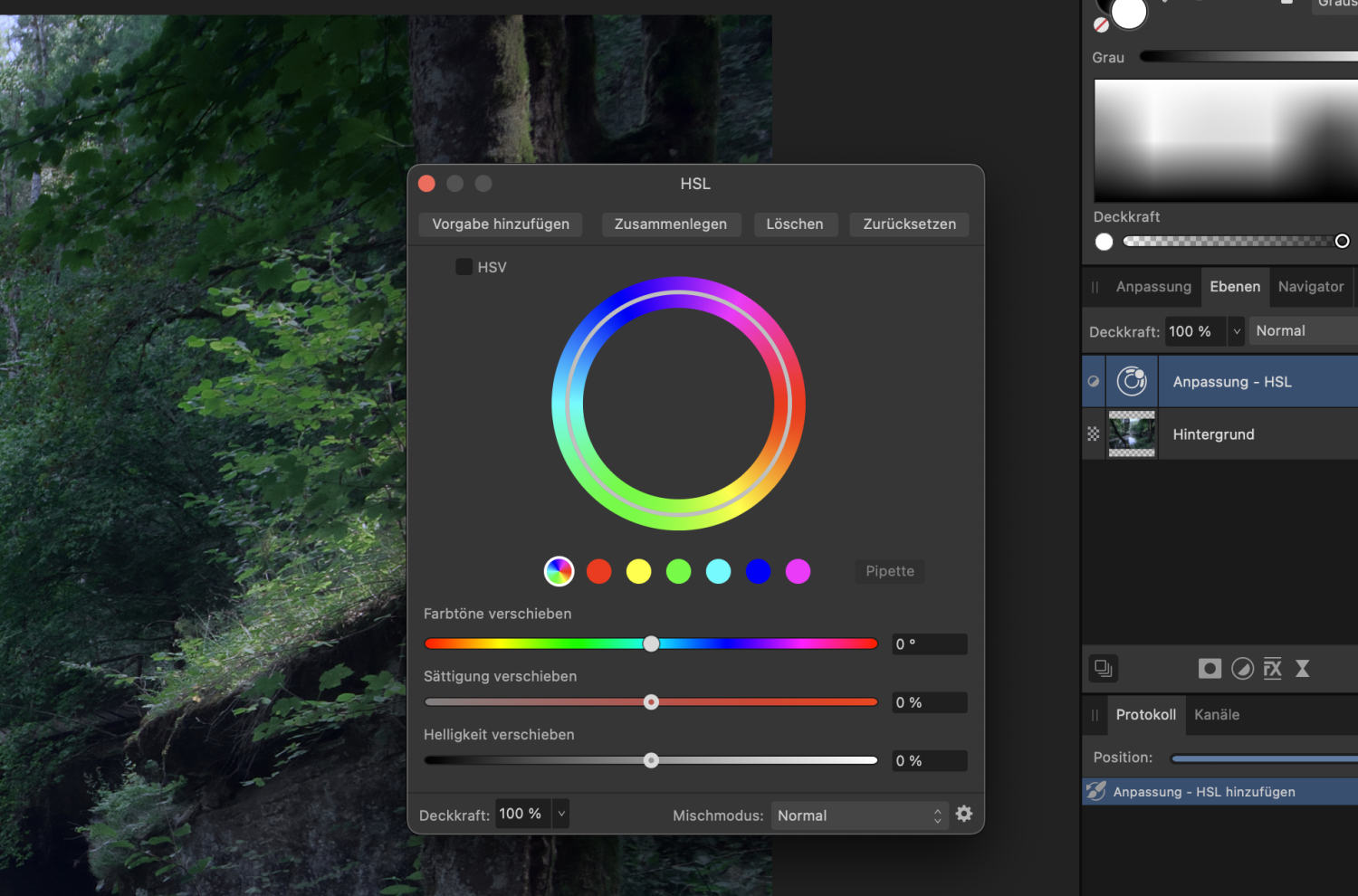 Adjustment Panels not shown in Fullscreen Mode - Affinity on Desktop ...