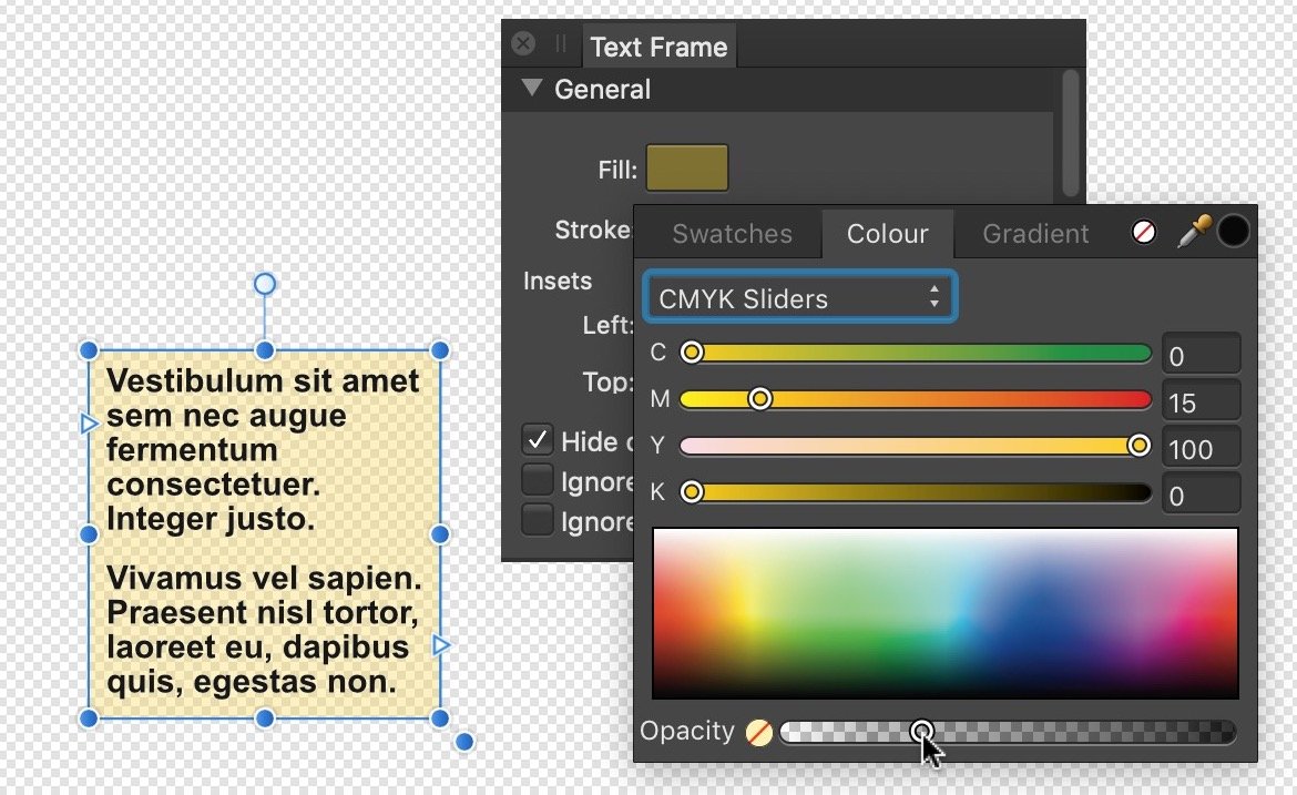 Missing Opacity Slider for Colors in v2.2 - Desktop Questions (macOS ... Missing Opacity Slider for Colors in v2.2 - Desktop Questions (macOS ...