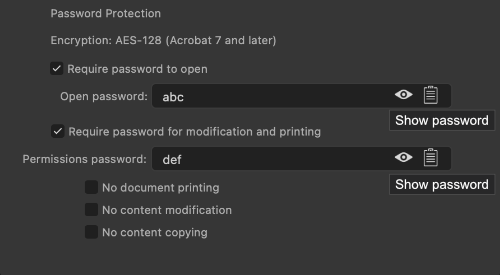 Create and place password protected PDFs - [ARCHIVE] 2.5, 2.4, 2.3, 2.2 & 2.1 Features and ...