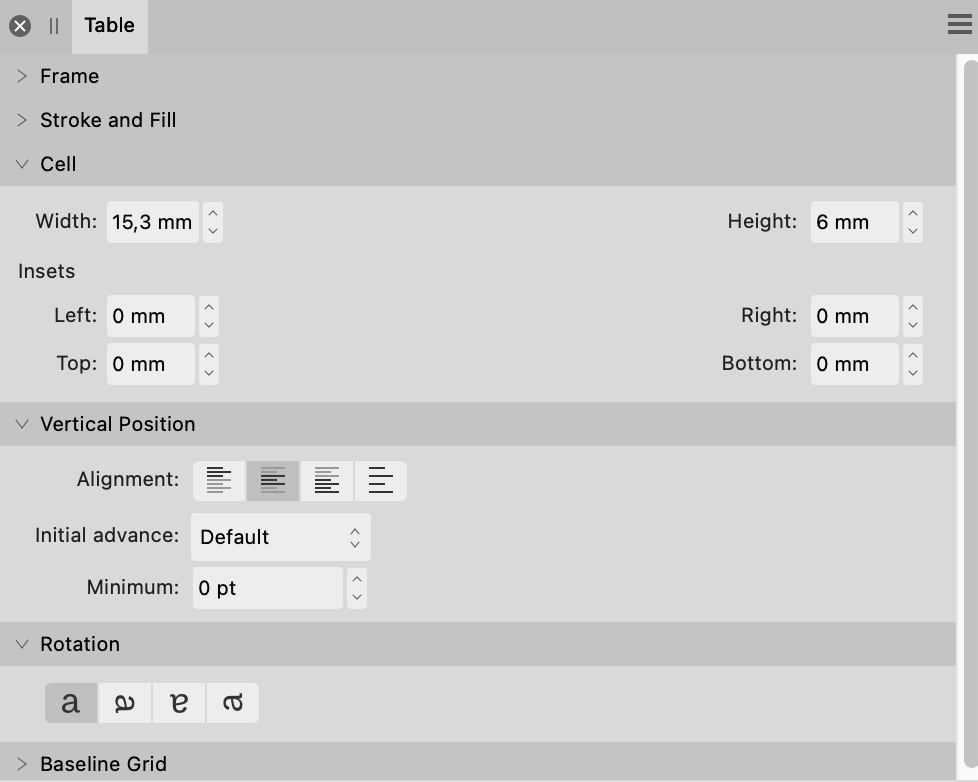 Table cell margins - Desktop Questions (macOS and Windows) - Affinity ...