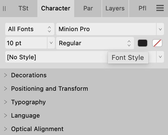 Font Style vs. Traits inconsistency - V2 Bugs found on macOS - Affinity | Forum