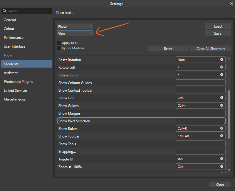 SHORTCUT FOR HIDING A PIXEL SELECTION PHOTO V2 - Affinity on Desktop Questions (macOS and ...
