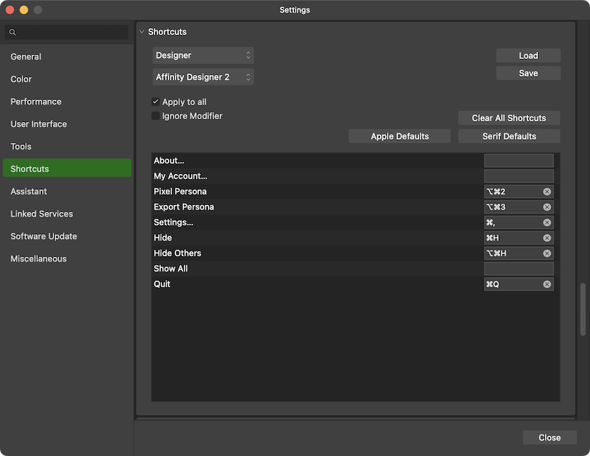 Lets make Shortcuts more powerful! - Feedback for the Affinity V2 Suite ...