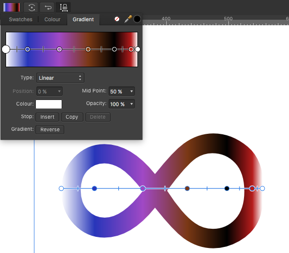 Infinity symbol with gradient - Desktop Questions (macOS and Windows ...