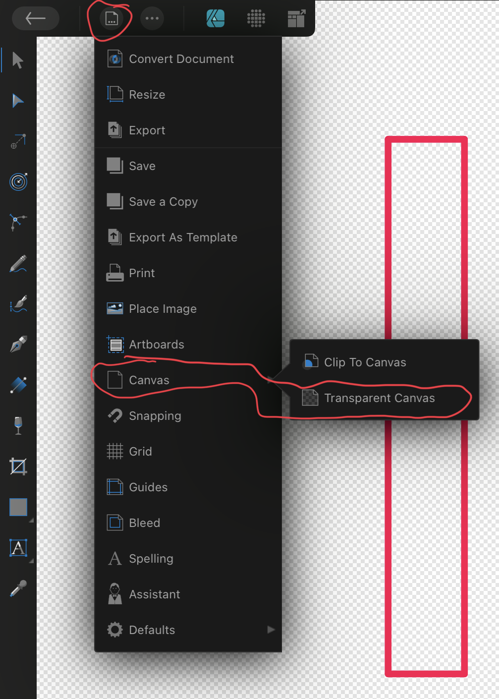 Affinity Designer v1 Ipad - How To Make Base Layer Transparent? - iPad Questions - Affinity | Forum