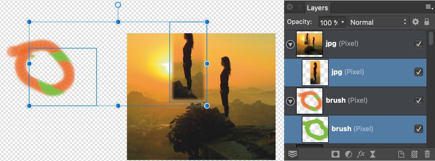 Copy Selection In Pixel Layer Not Possible Without New Layer V1 Affinity On Desktop