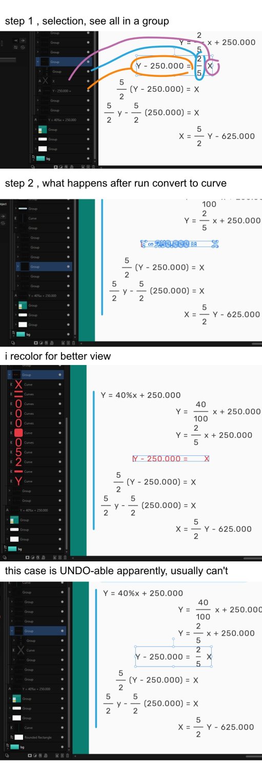 convert to curve make objects dissapear (literally) and no way to undo. - Feedback for the ...