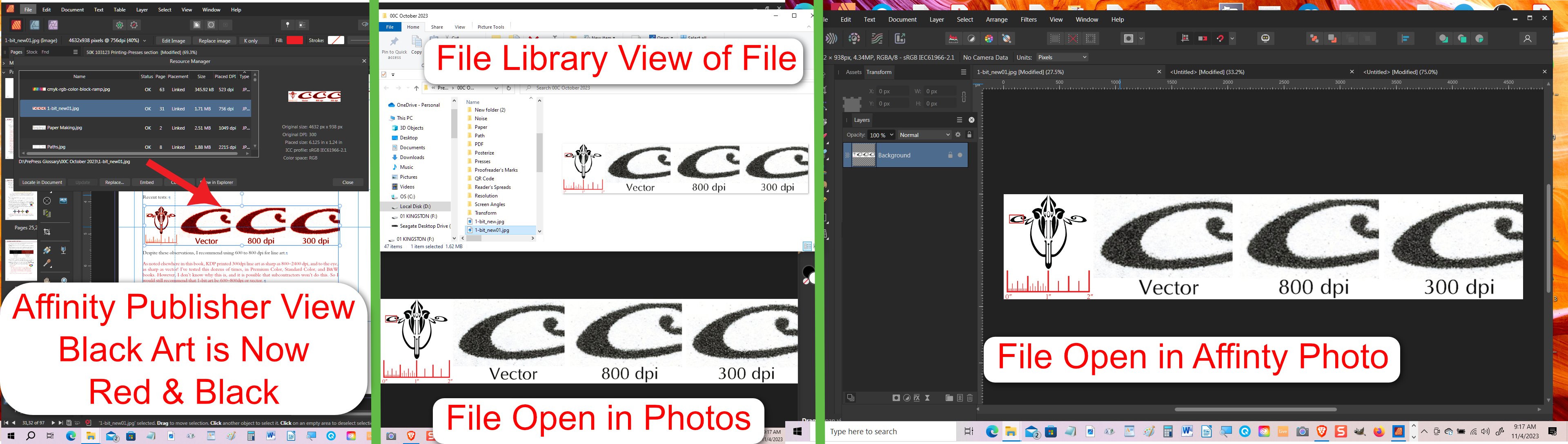 B&W art changes color in Publisher - Desktop Questions (macOS and Windows) - Affinity | Forum
