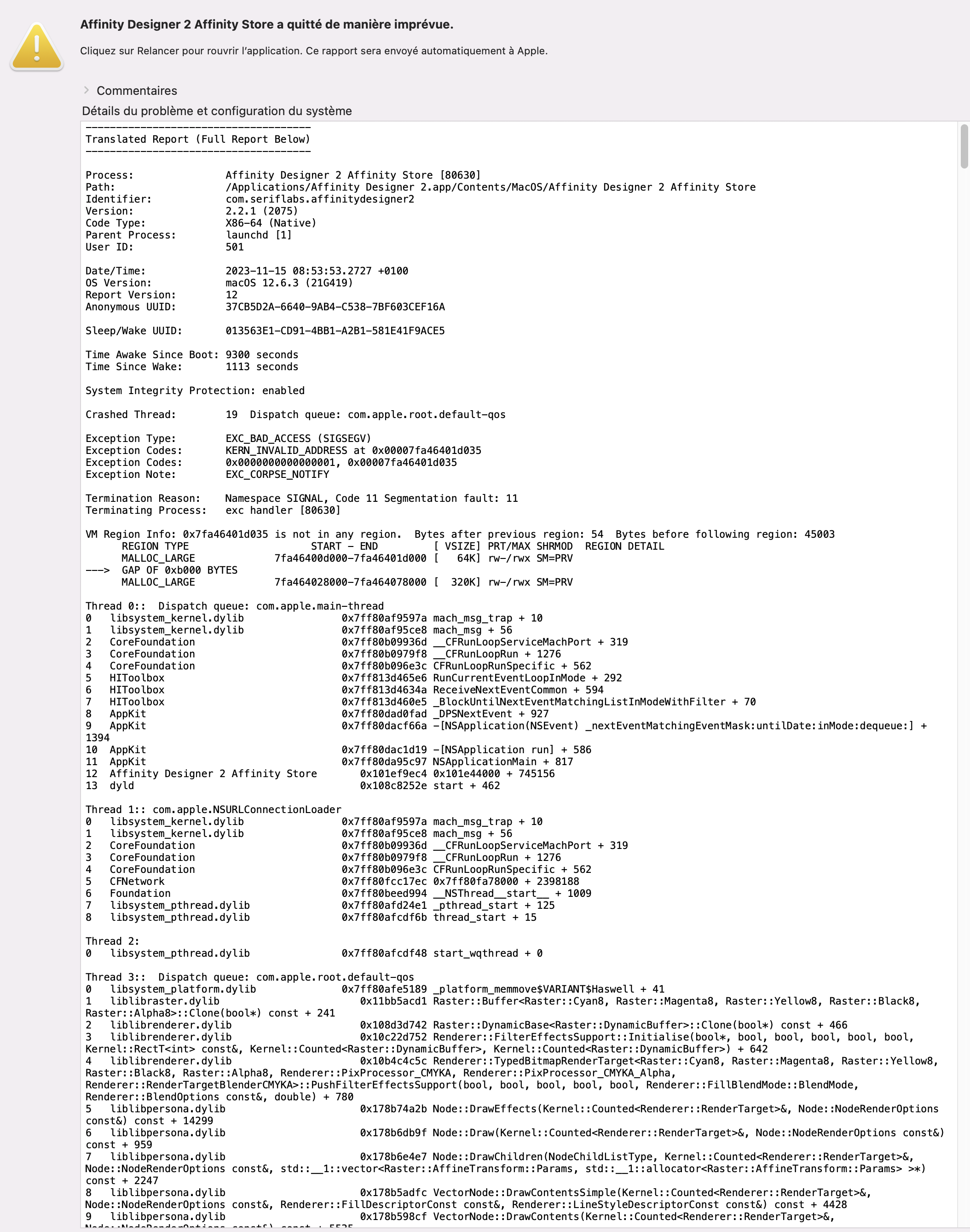 Crash V2 Bugs Found On Macos Affinity Forum