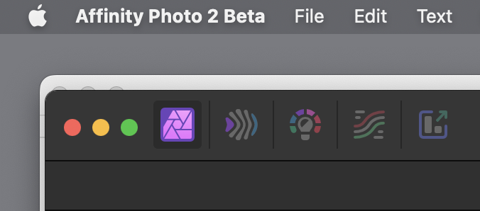 Not showing toolbars - V2 Bugs found on macOS - Affinity | Forum
