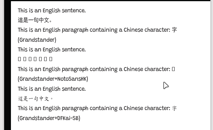 Chinese characters disappearing after export to PDF - Desktop Questions (macOS and Windows ...