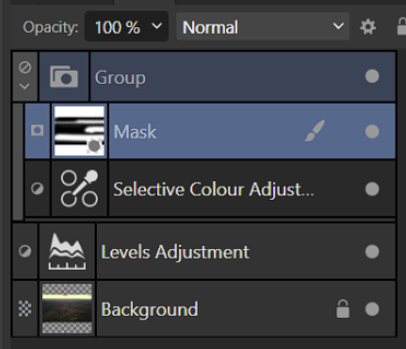 How to group adjustments and add a mask? - Desktop Questions (macOS and Windows) - Affinity | Forum