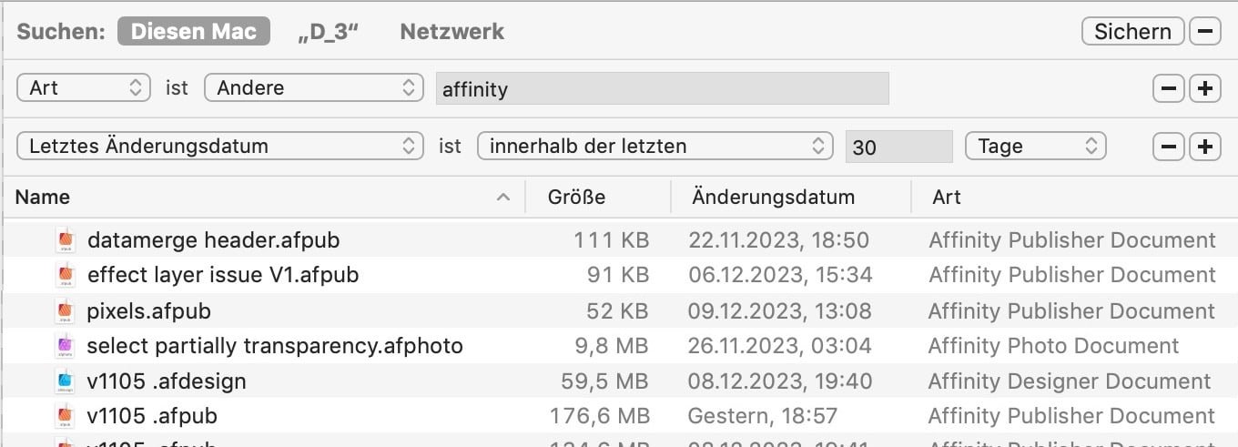 Macos Recents Folder Not Showing Affinity Files Affinity On Desktop