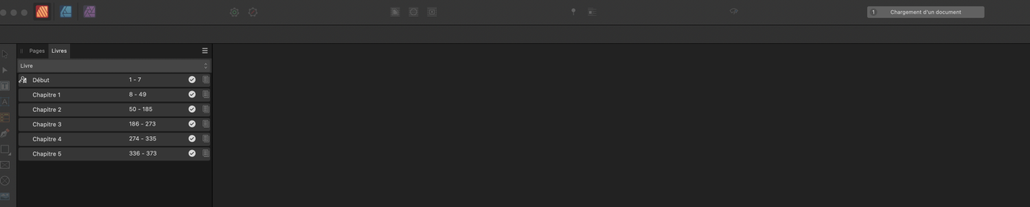 Bug avec la palette Livre - V2 Bugs found on macOS - Affinity | Forum