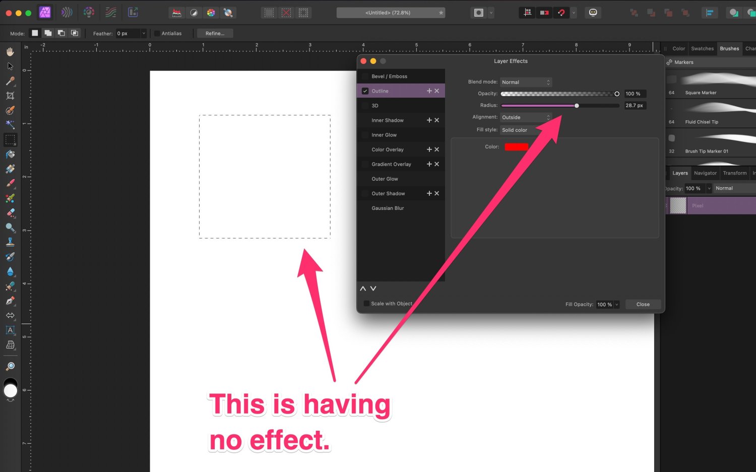 Affinity Photo - how do you stroke a selection - Desktop Questions (macOS and Windows ...
