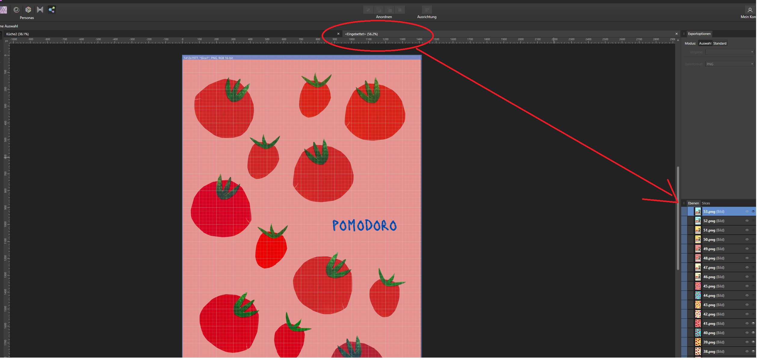 Export Multiple Layers Of Smart Object Within Design Using Export Persona Slices Affinity On
