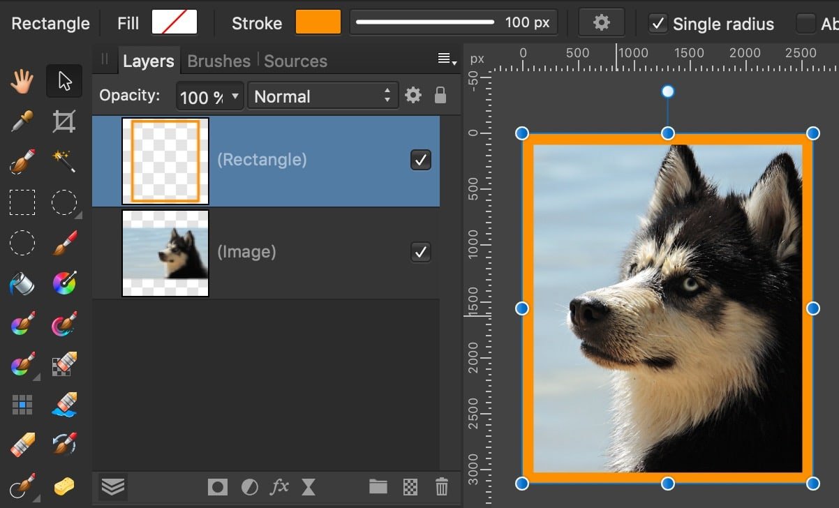 Problem adding a border after cropping - Desktop Questions (macOS and Windows) - Affinity | Forum
