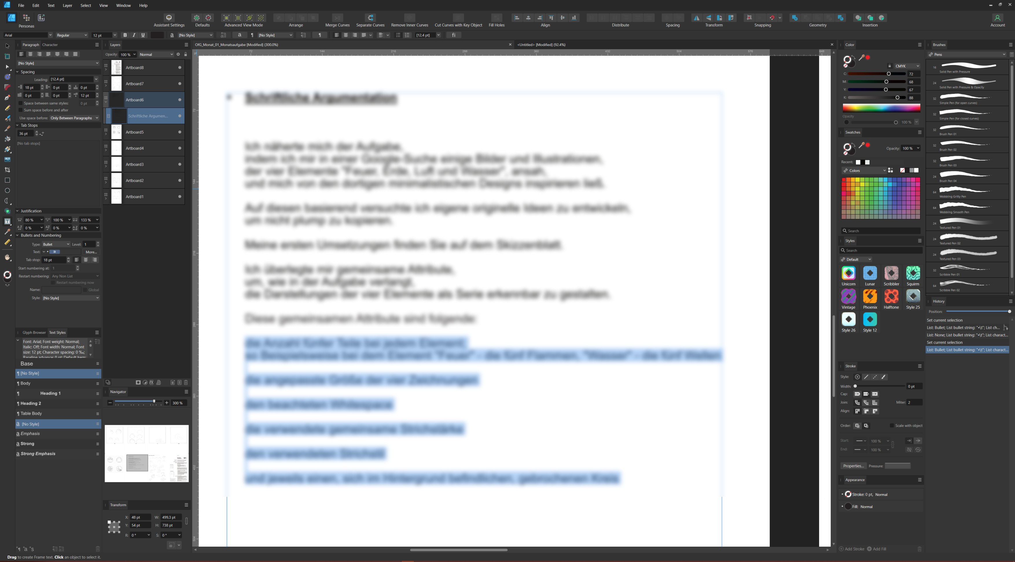 Affinity Designer Bullet Points Problem - Affinity on Desktop Questions ... Affinity Designer Bullet Points Problem - Affinity on Desktop Questions ...