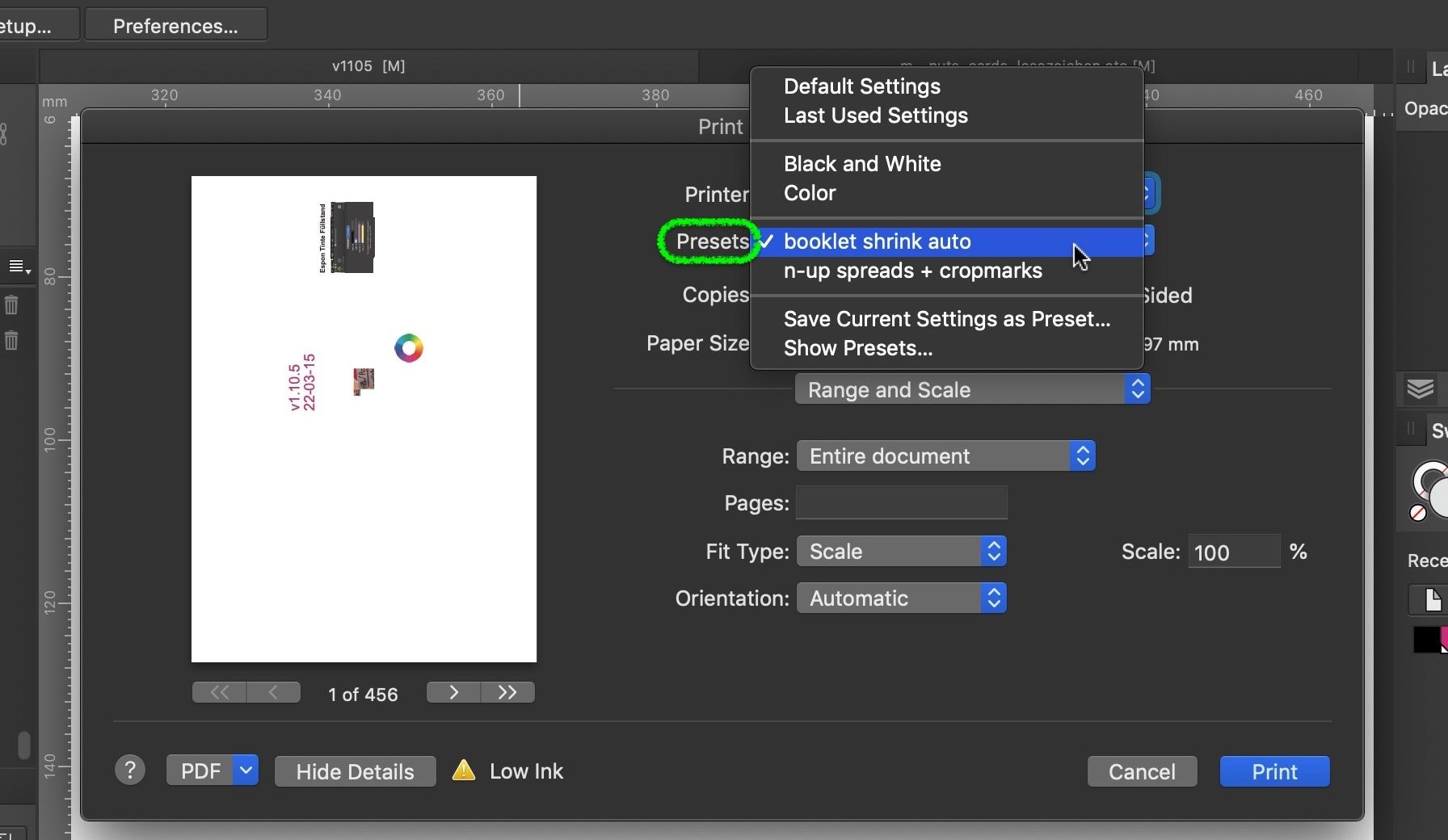 Is it possible to save print setting as default for each document? - Desktop Questions (macOS ...
