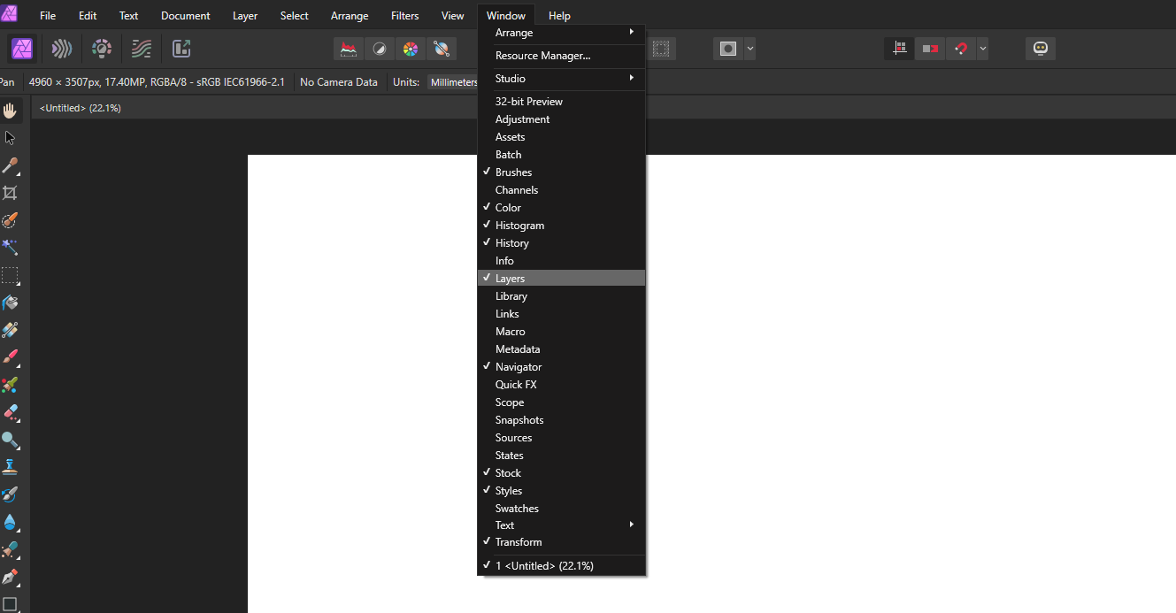 Layer Not Showing - V2 Bugs found on Windows - Affinity | Forum