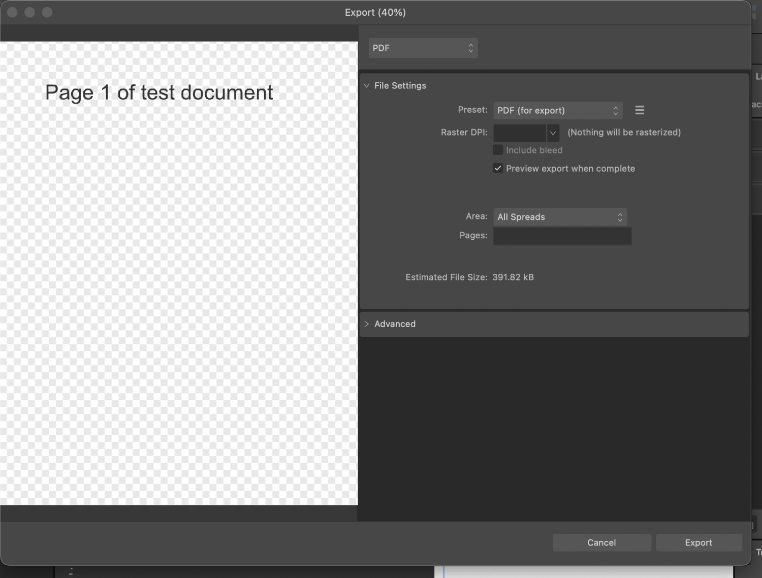 Publisher V2.4.0 PDF Export only exporting a single page - not entire document - V2 Bugs found ...