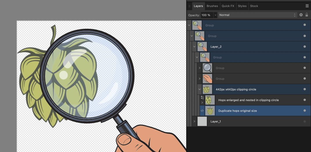 Create a through the magnifying glass effect - Desktop Questions (macOS and Windows) - Affinity ...