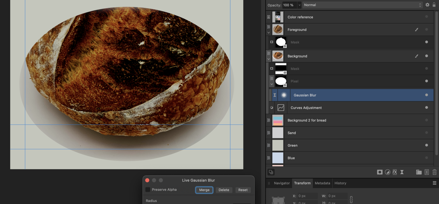 Photo 2.3.1 / Mac: Live effect gaussian blur and Layer effect gaussian blur... what's the logic ...