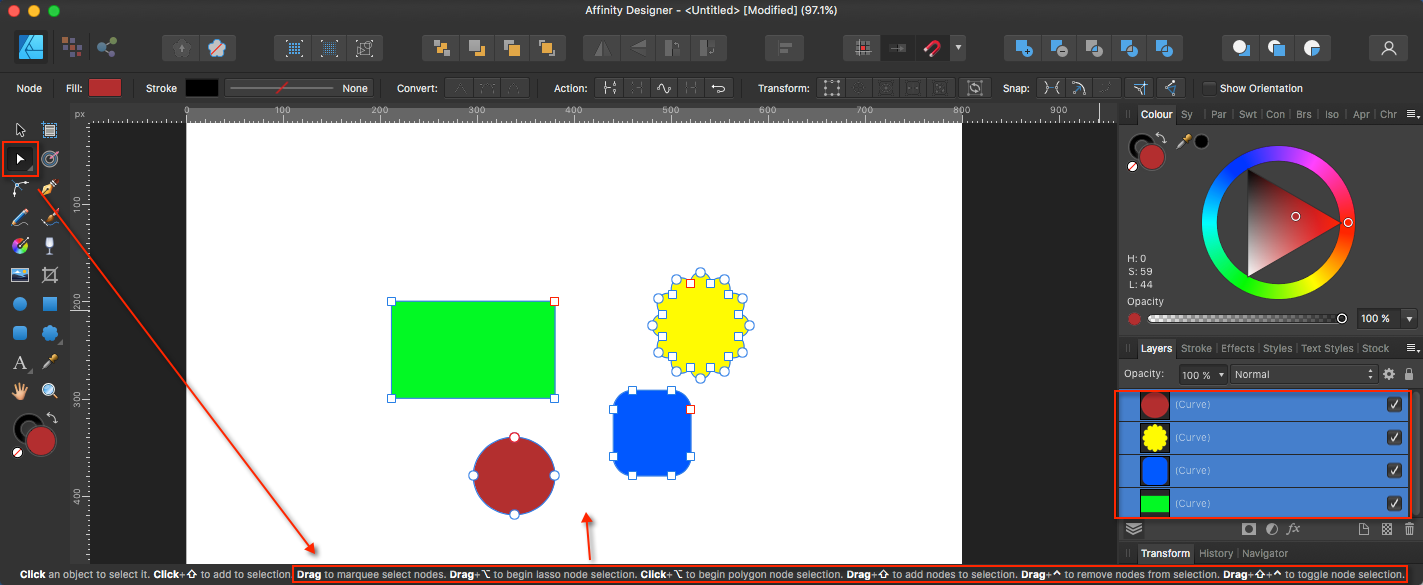 Where is the lasso selection tool in Designer? - Desktop Questions (macOS and Windows ...