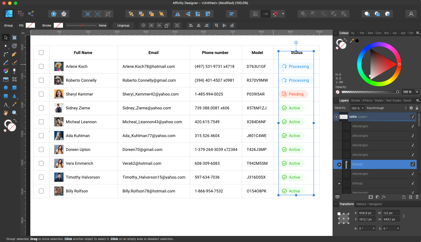 Designer: Tables - Feedback for the Affinity V2 Suite of Products ...