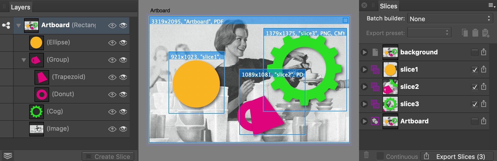 Batch export of several individual layers (1-100) while keeping layer 101 visible in every ...