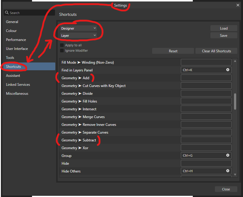 Keyboard shortcuts for Geometry always create 'compound' - Desktop Questions (macOS and Windows ...